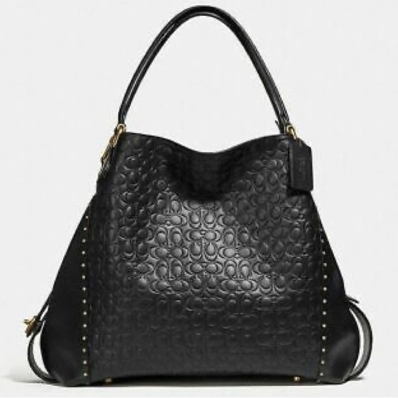 Coach | Bags | Coach Edie Shoulder Bag 3 In Signature Leather With ...